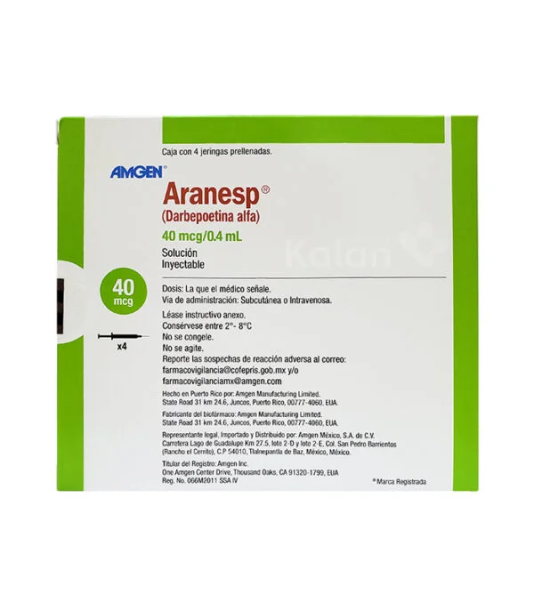 Aranesp 40mcg - Kalan Farmacia